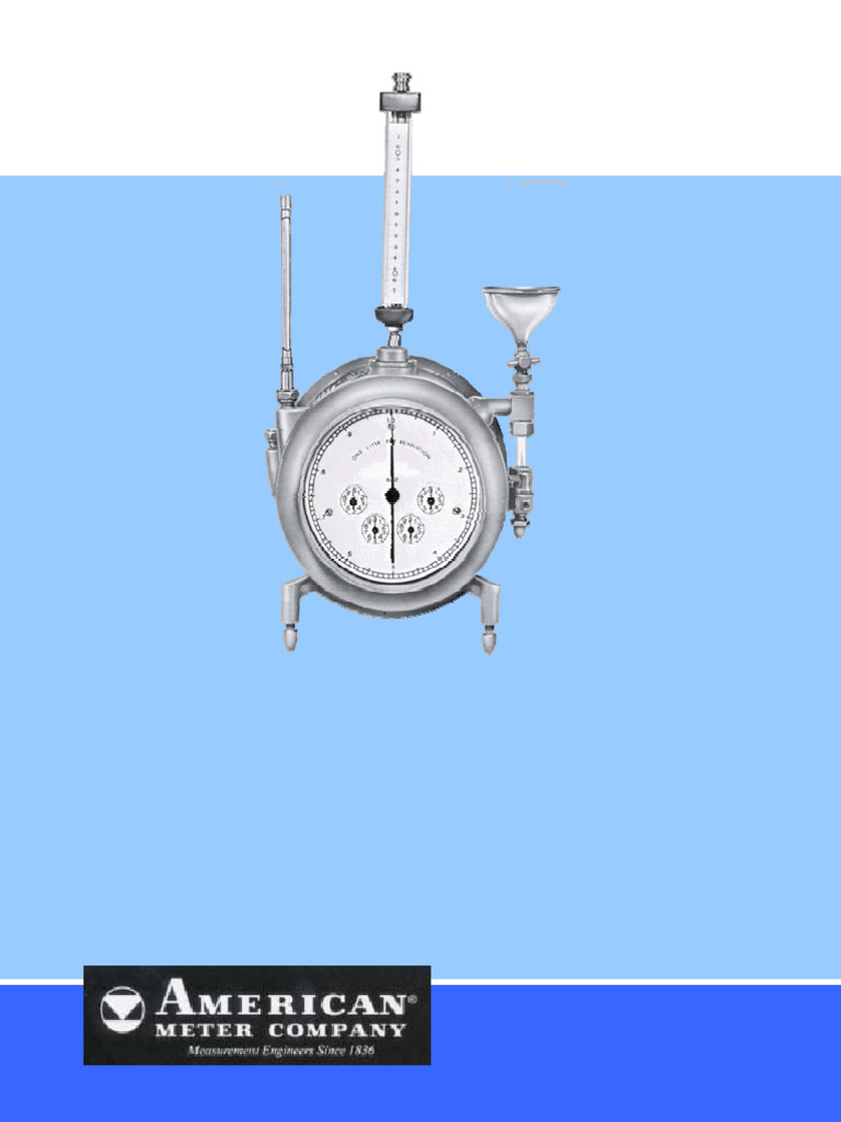 Wet Test Meter | PDF | Gases | Calibration