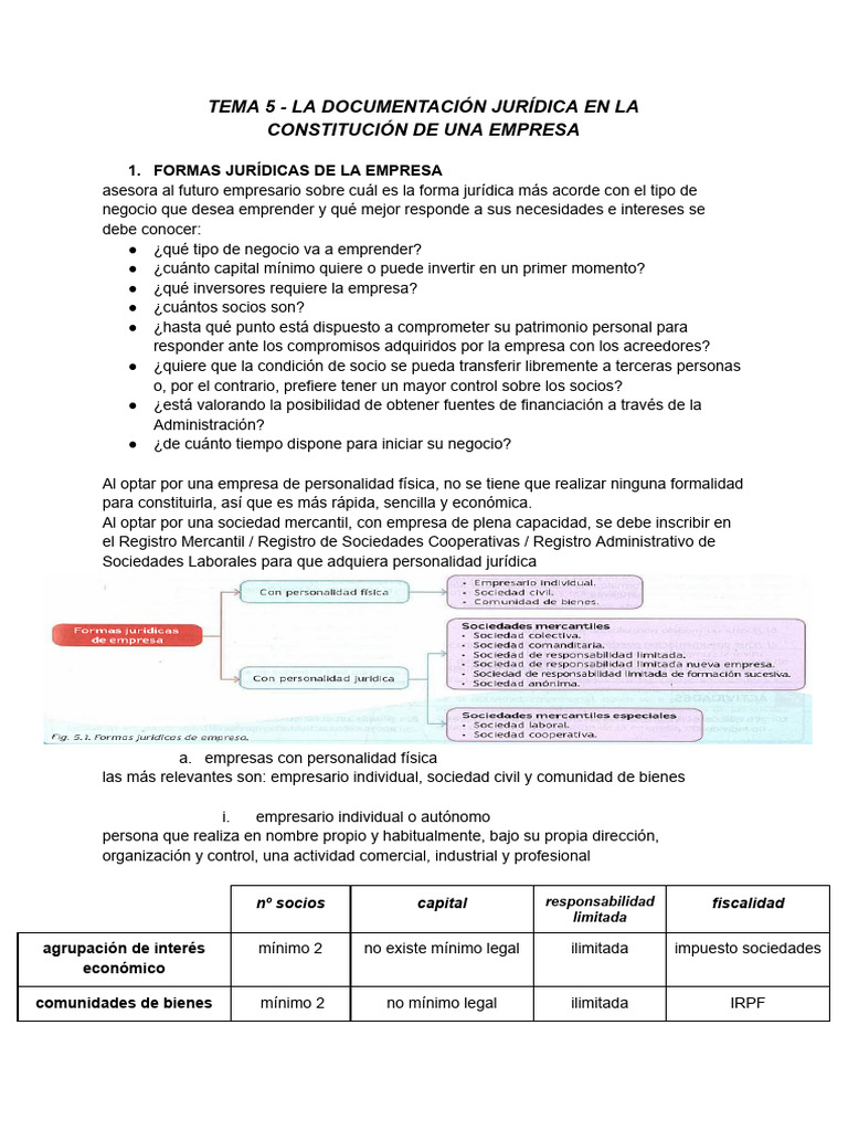 TEMA 5 (1) | PDF | Sociedad de responsabilidad limitada | Business