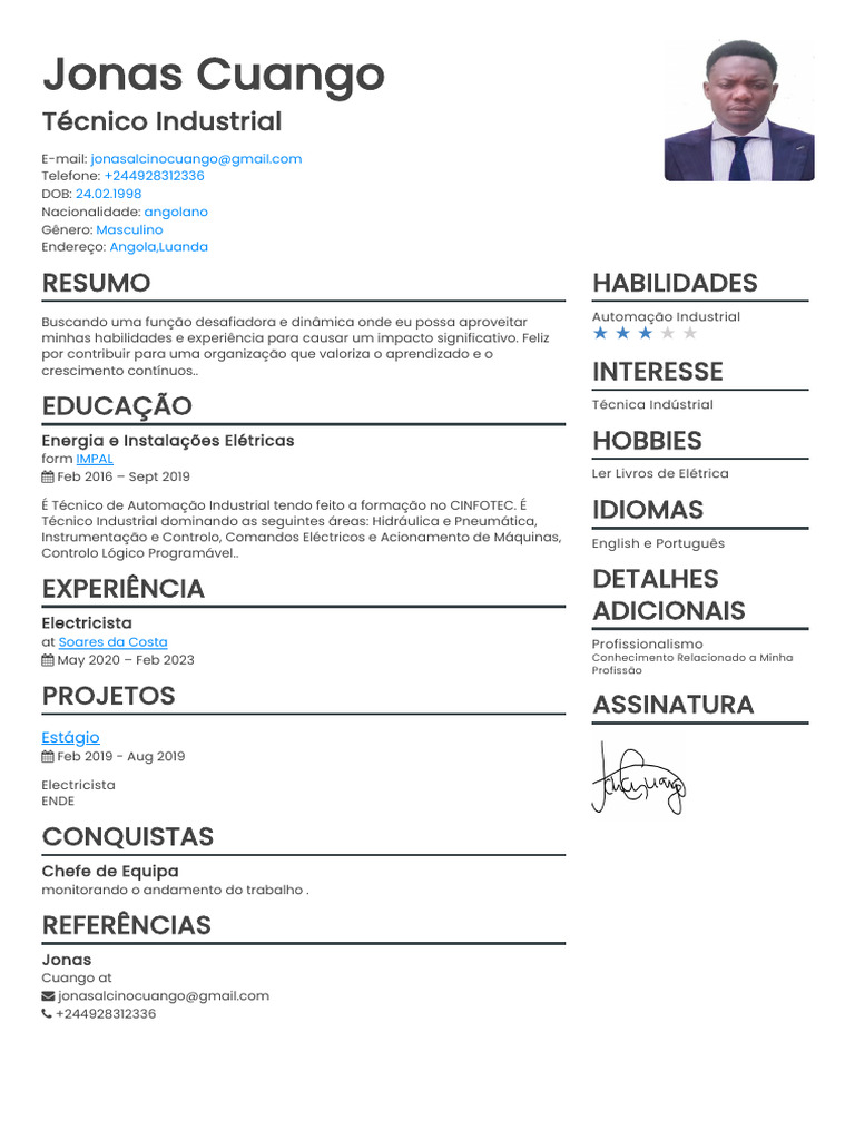 Jonas Resume 444 | PDF