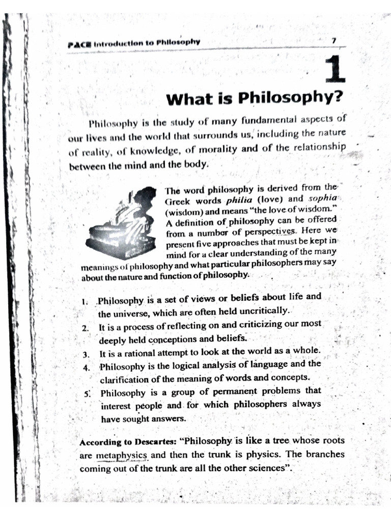 Philosophy ch#1 Notes | PDF