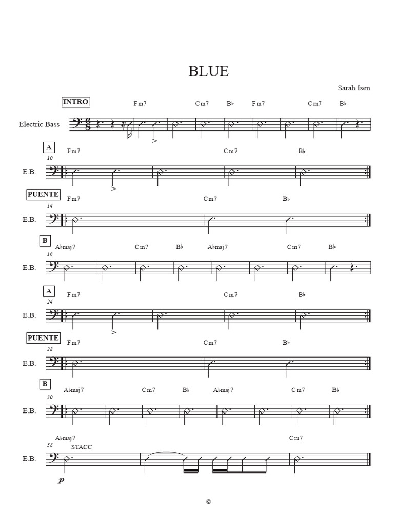 BLUE - Score | PDF