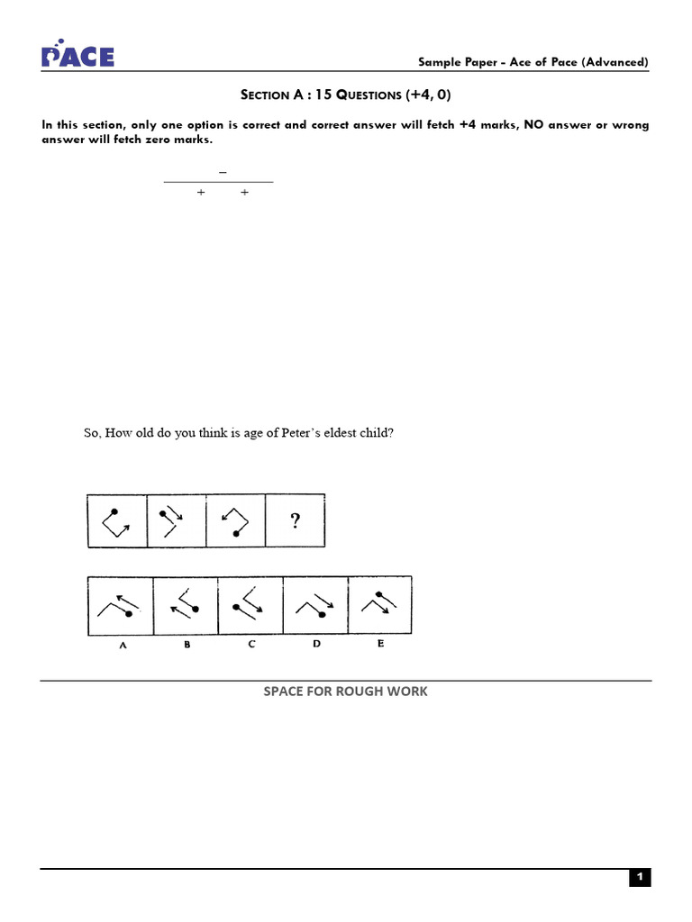 Sample Paper Ace of Pace Advanced QP | PDF | Elementary Geometry ...