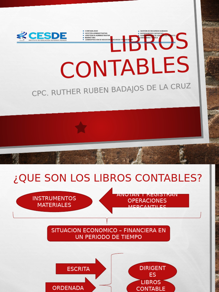 LIBROS CONTABLES PPT Expo | PDF | Contabilidad | Negocios económicos