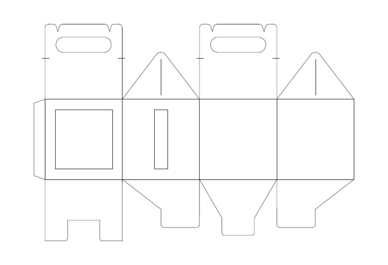 Troquel Caja Taza | PDF