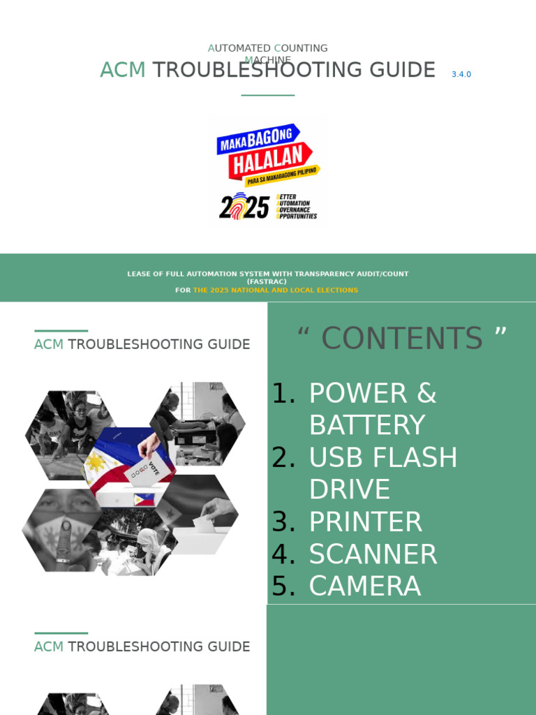 2. ACM Troubleshooting Guide | PDF | Usb | Troubleshooting
