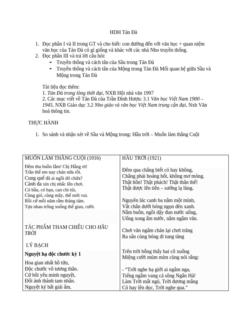 HDH Tản Đà - 2024 | PDF