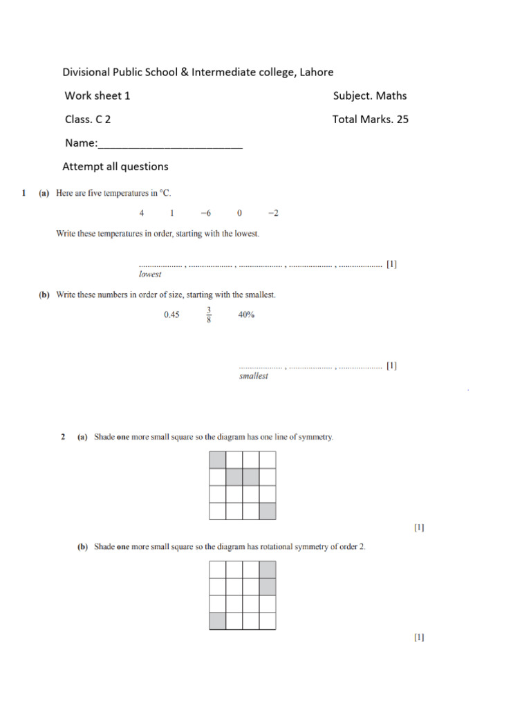 Worksheet 1. Maths C2 | PDF