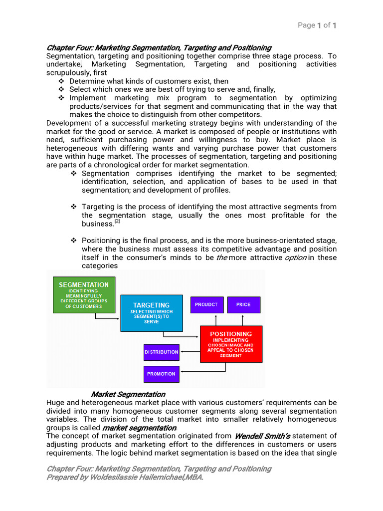 Lc Mktg Chapter 4 Market Segmentationn targeting and Positioning(1) | PDF