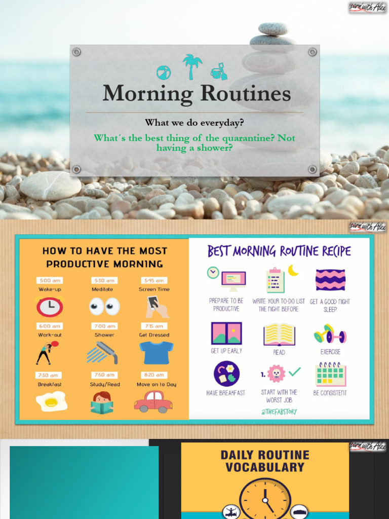 #5 Class - Daily Routines and Sequence Connectors | PDF