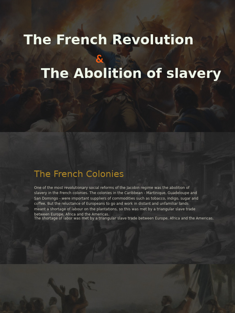 The French Revolution | PDF | Slavery | Atlantic Slave Trade