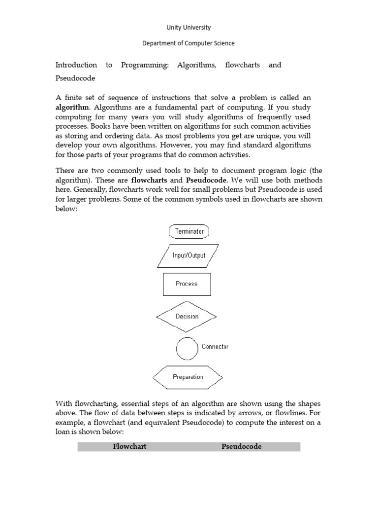 Flowcharts and algorithms | PDF | Algorithms | Control Flow Flowcharts and algorithms | PDF | Algorithms | Control Flow