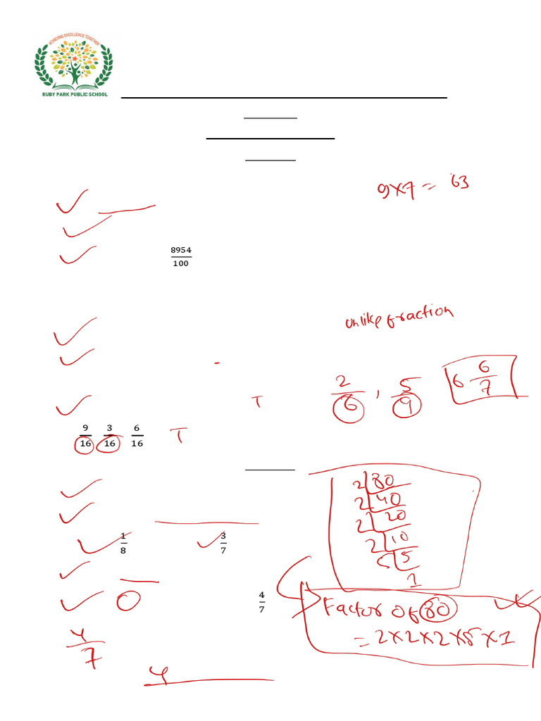 Maths Revision Worksheet Cycle 2 Assessment 2 241103 213130 | PDF