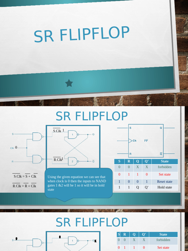 SR flipflop | PDF | Electronics | Computer Data