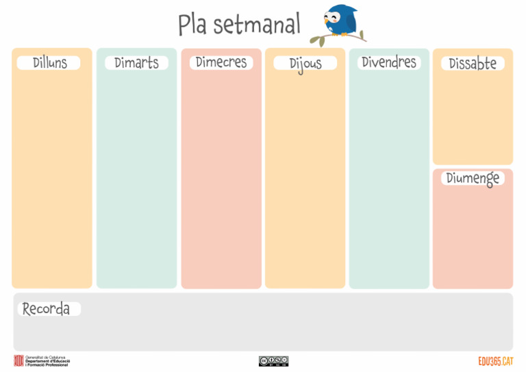 Pla Setmanal 2425 A4 | PDF