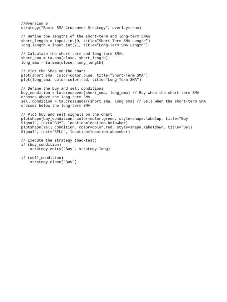 Simple Moving Average Pdf