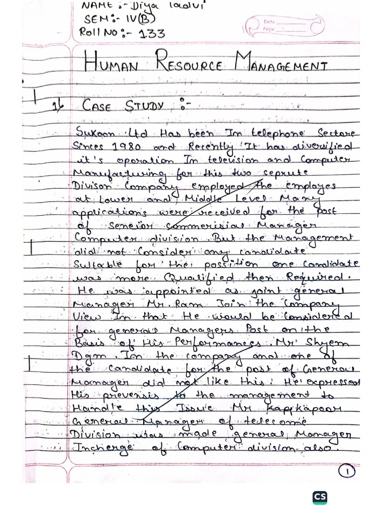 HRM Assignment | PDF