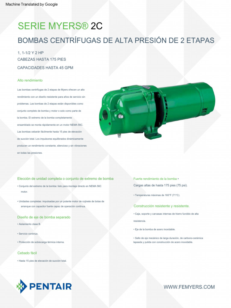 2c200 espanol | PDF | Bomba | Ingeniería mecánica