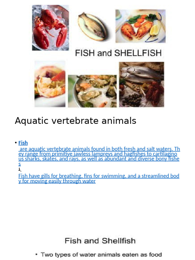 Fish and Shell Fish-1 | PDF | French Fries | Decomposition