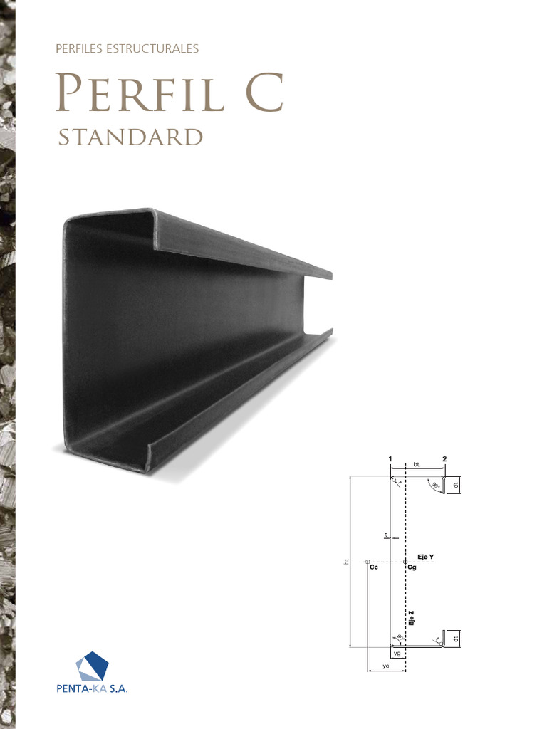 Medidas del Perfil C Estructural | PDF | Mecánica