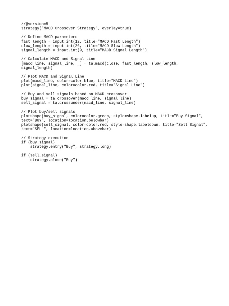 macd crossover strategy | PDF