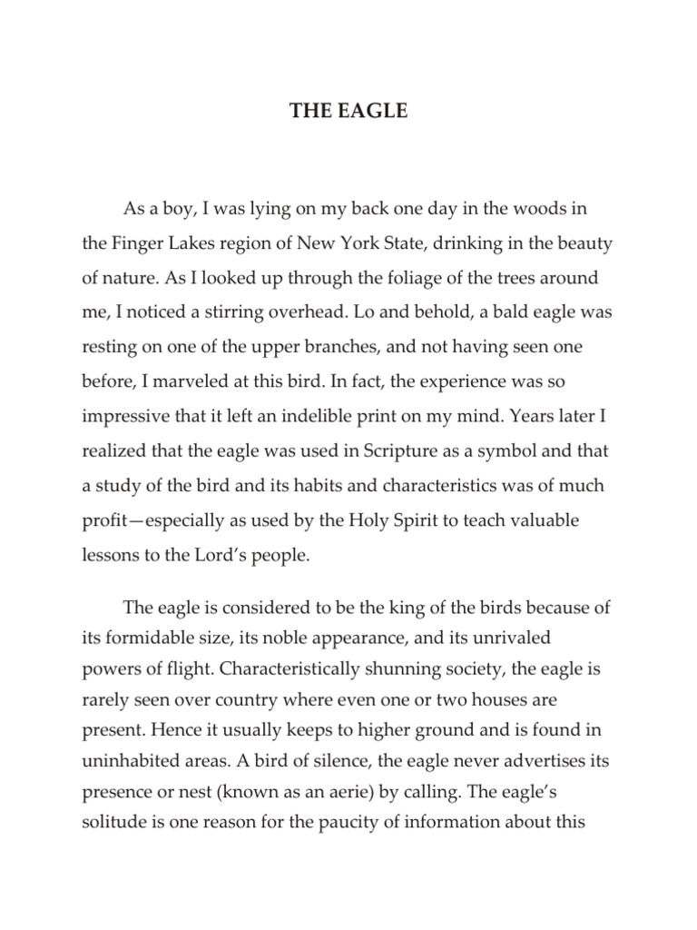 THE EAGLE | PDF | Eagle