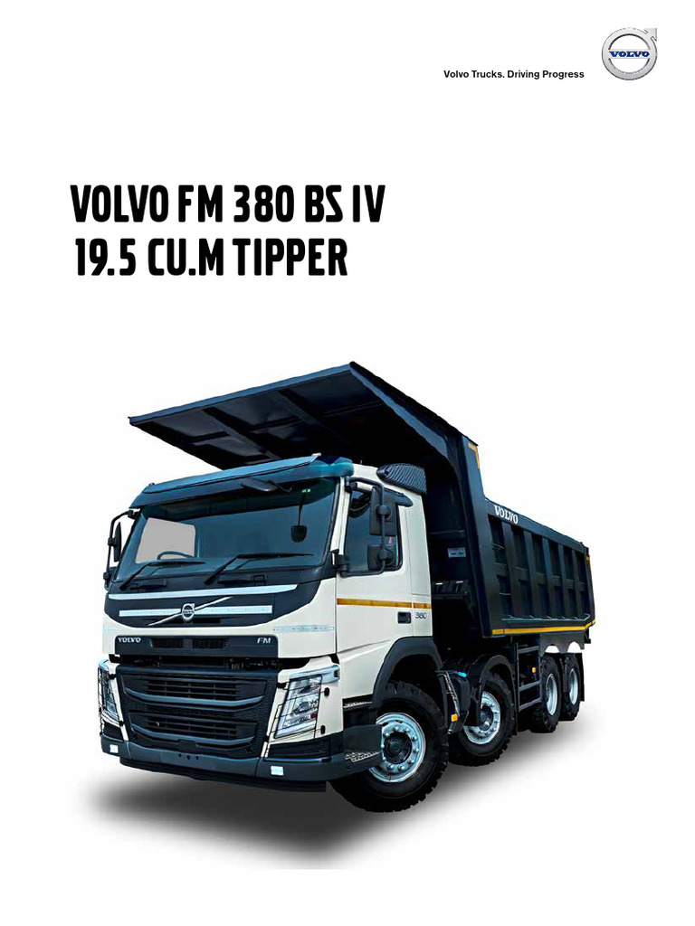 Volvo FM 380 Tipper Specifications | PDF | Truck | Brake