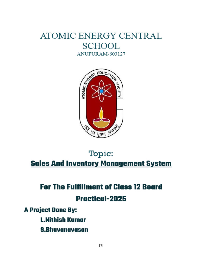 Sales and Inventory Management System Updated | PDF | Databases | My Sql