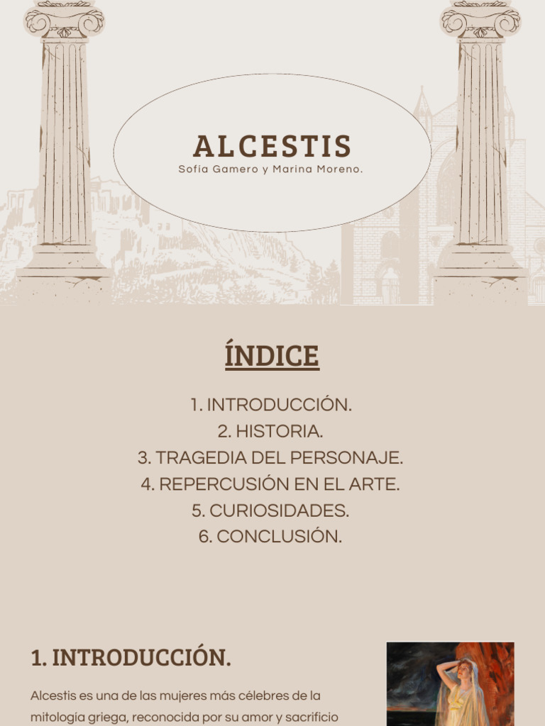 Alcestis: Amor y Sacrificio en la Mitología | PDF