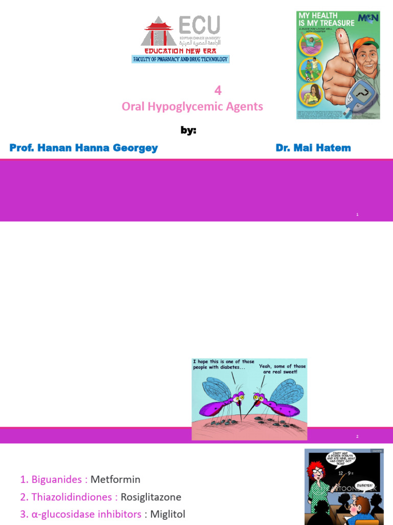 4 - Oral Hypoglycemic Agents | PDF | Insulin | Hypoglycemia