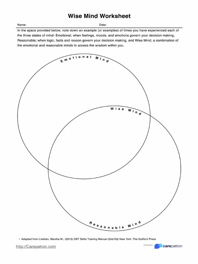 wise-mind-worksheets | PDF