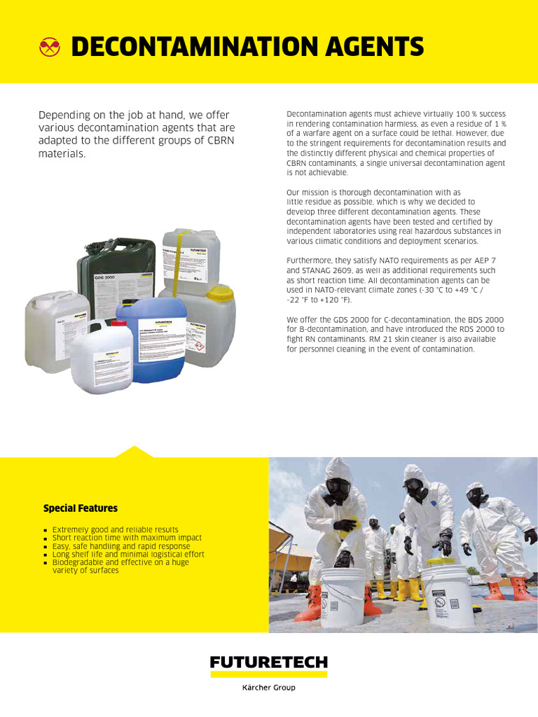 Data Sheets Decontamination Agents | PDF | Physical Sciences | Materials