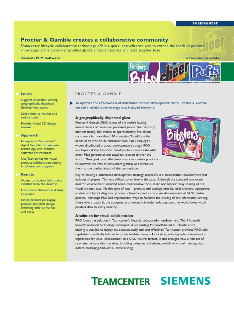 Proctor and Gamble Case Study | PDF | Product Lifecycle | Collaboration