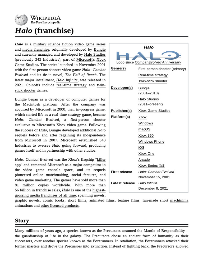 Halo (Franchise) | PDF