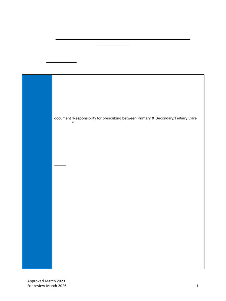 Combined Adult and Child Adhd Share Care Guideline Version 12 | PDF ...