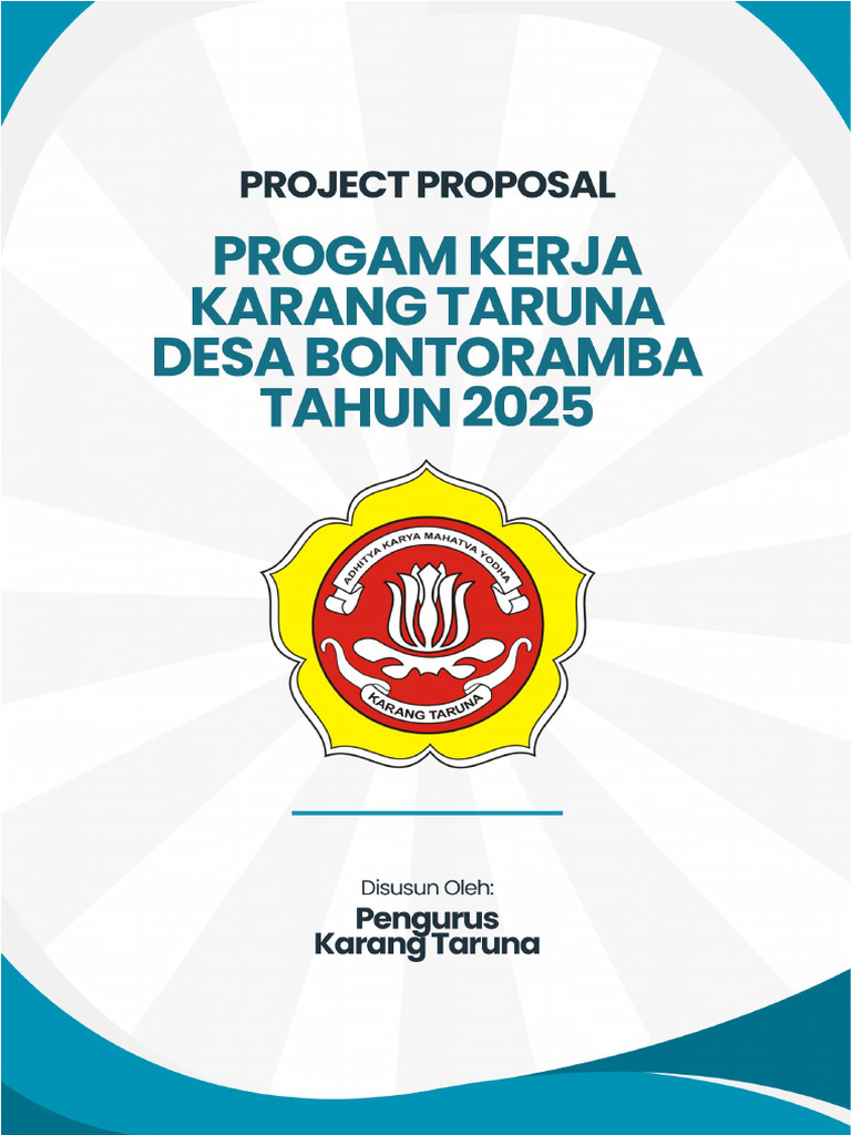 Proposal Program Kerja Karang Taruna Desa Bontoramba | PDF