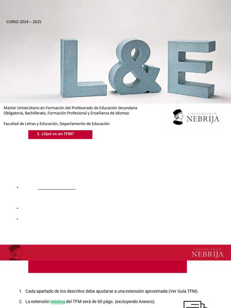 Taller TFM 30012025 | PDF | Evaluación | Enseñando