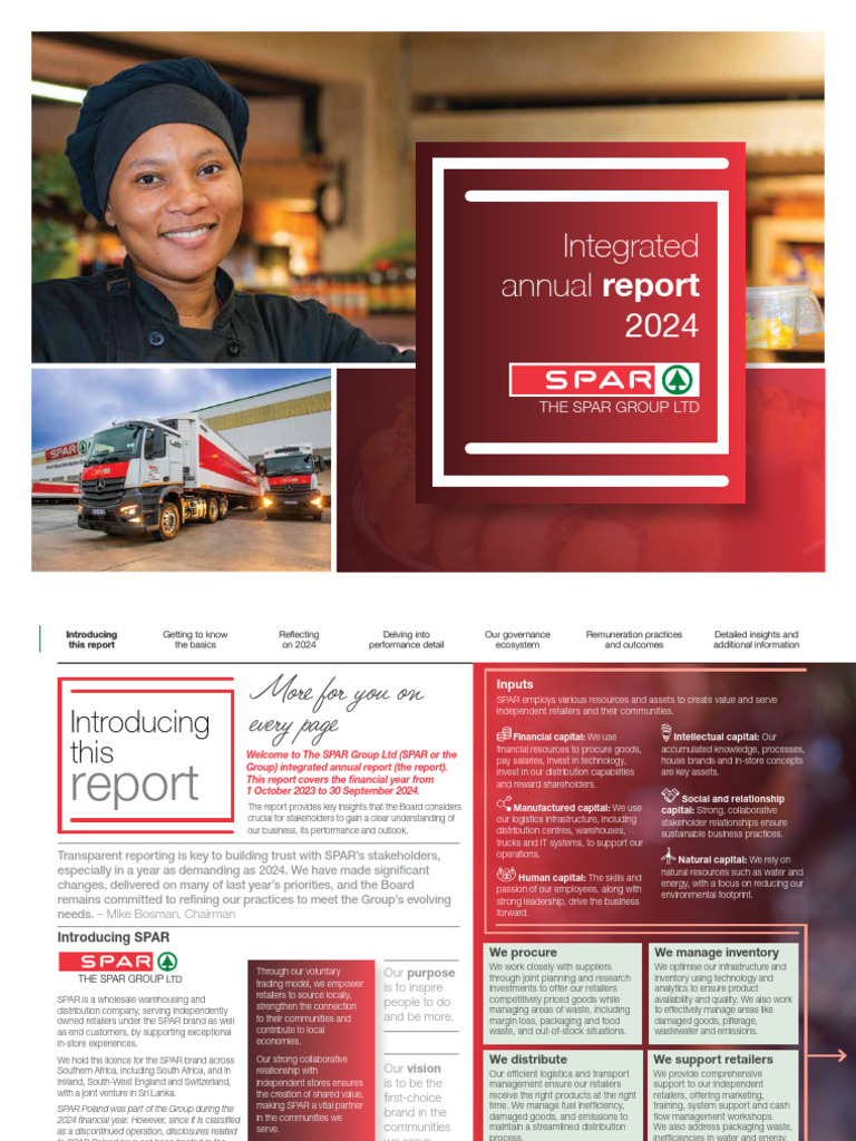 Spar Iar 2024 | PDF | Retail | Revenue