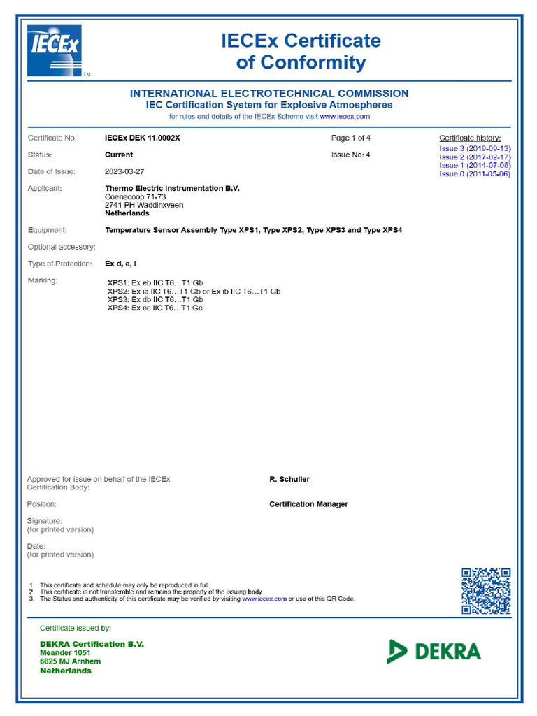 IECEx DEK 11.0002X | PDF