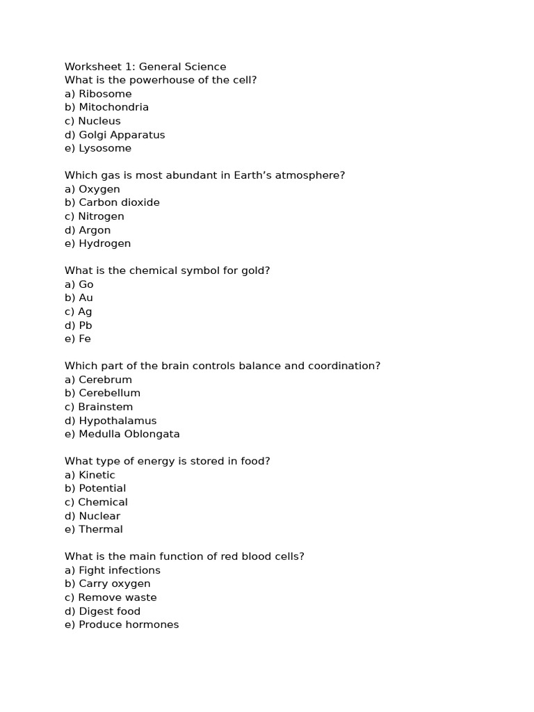 General Science | PDF