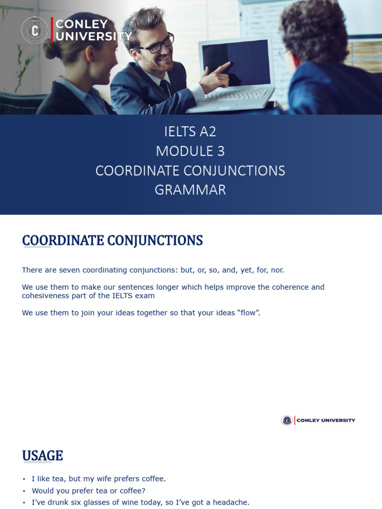 1647631389_MODULE 3 grammar coordinate conjunctions | PDF