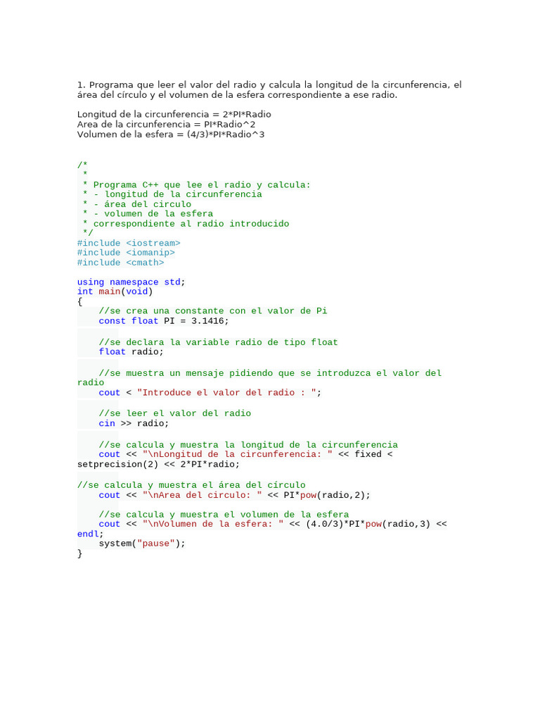 Ejercicio 01 De C Pdf