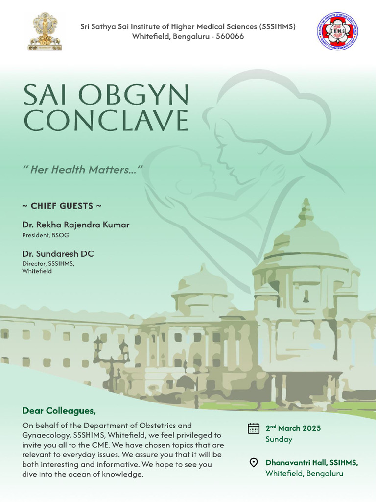 SAI OG Conclave Brochure | PDF | Medical Specialties | Health Care