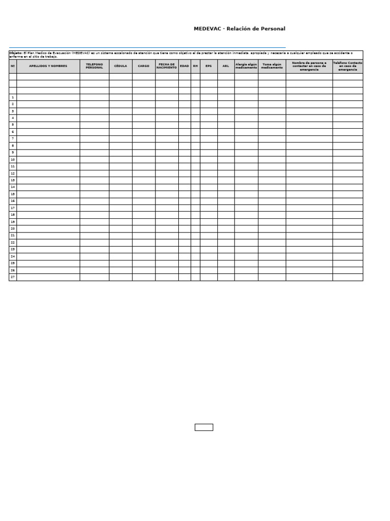 Medevac Blanco | PDF