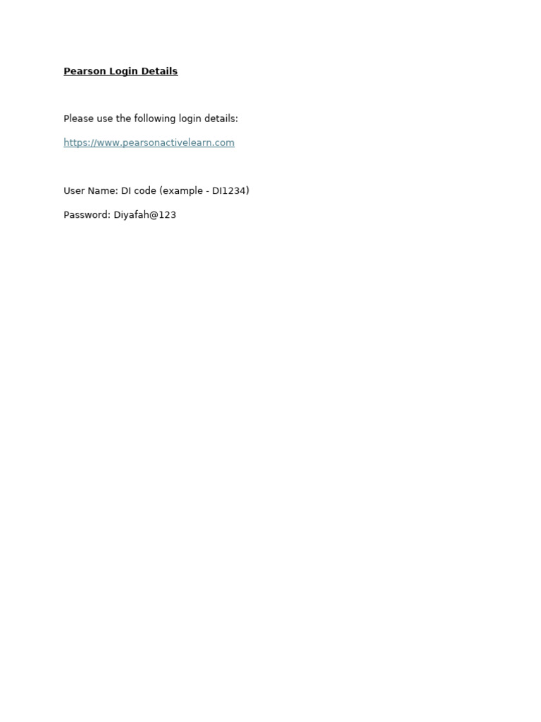 Pearson - Student Login | PDF
