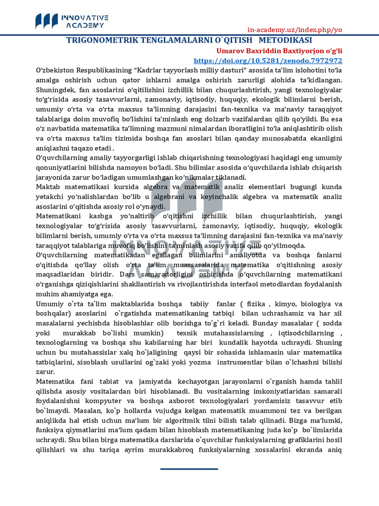 Yosh Olimlar 0411 | PDF