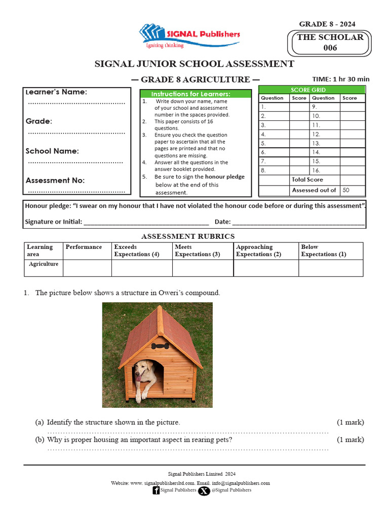 GRADE-8-Agriculture | PDF | Agriculture