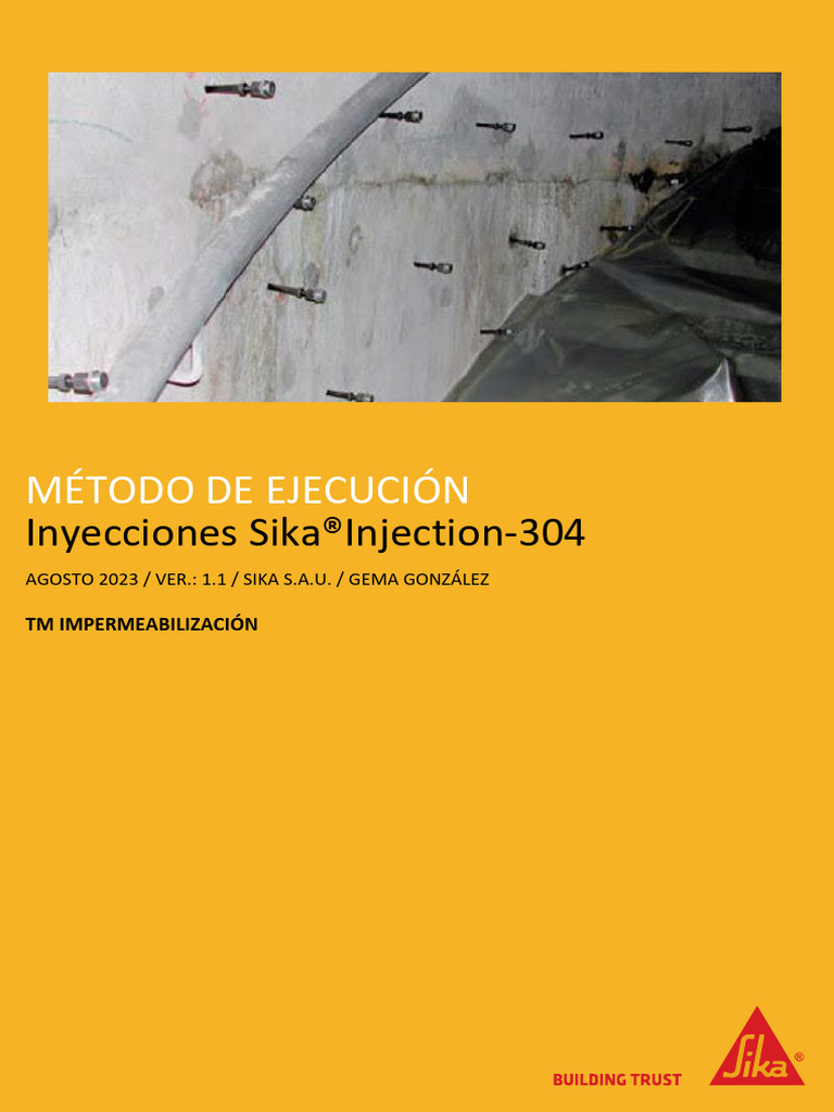 MS - W20230829 Sistemas de Inyección. Sika Injection 304 Muro Cortina ...