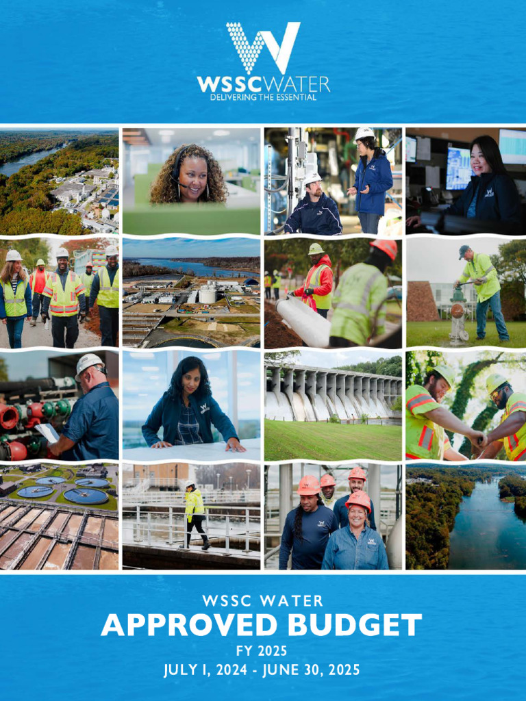 WSSC - 2025 - Approved Budget | PDF