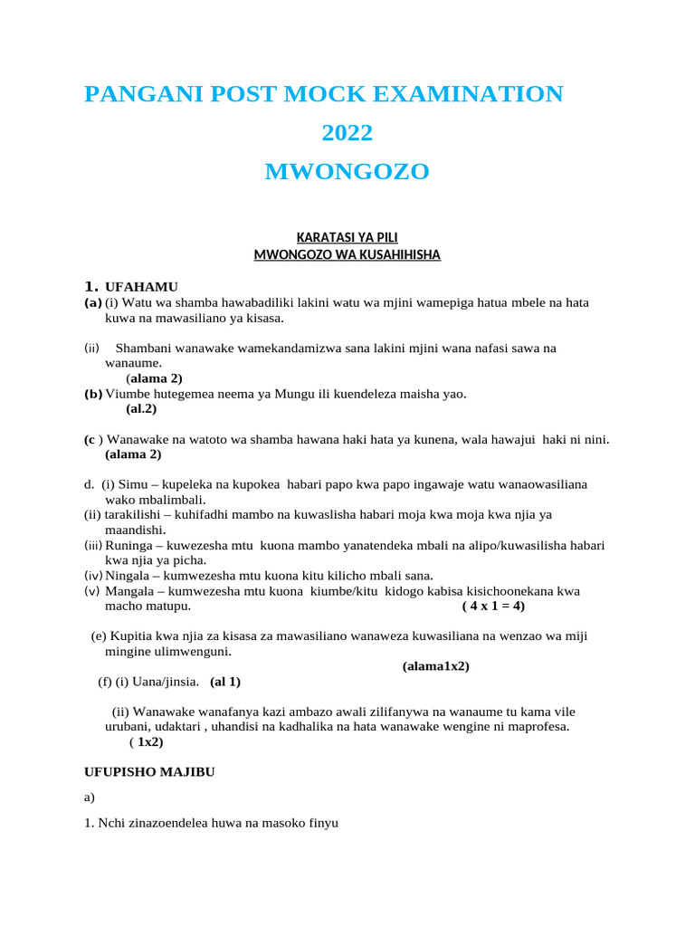 Pangani Scheme | PDF