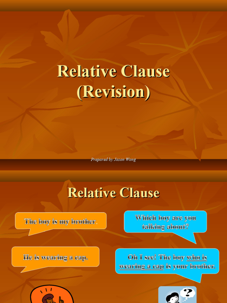 Relative Clause | PDF | Clause | Linguistic Typology